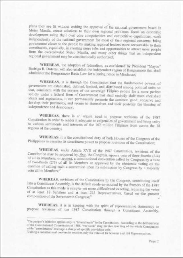 Resolution calling for Constituent Assembly to discuss Chacha ...