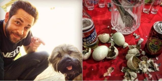 American actor Zachary Levi is in PHL, enjoys balut with beer