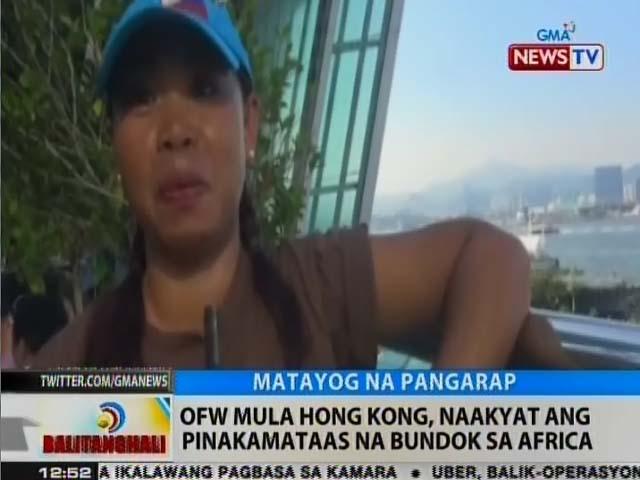 Pinay maid in HK climbs Africa's highest mountain | GMA News Online