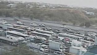 Vehicular incident causes heavy traffic on NLEX | GMA News Online