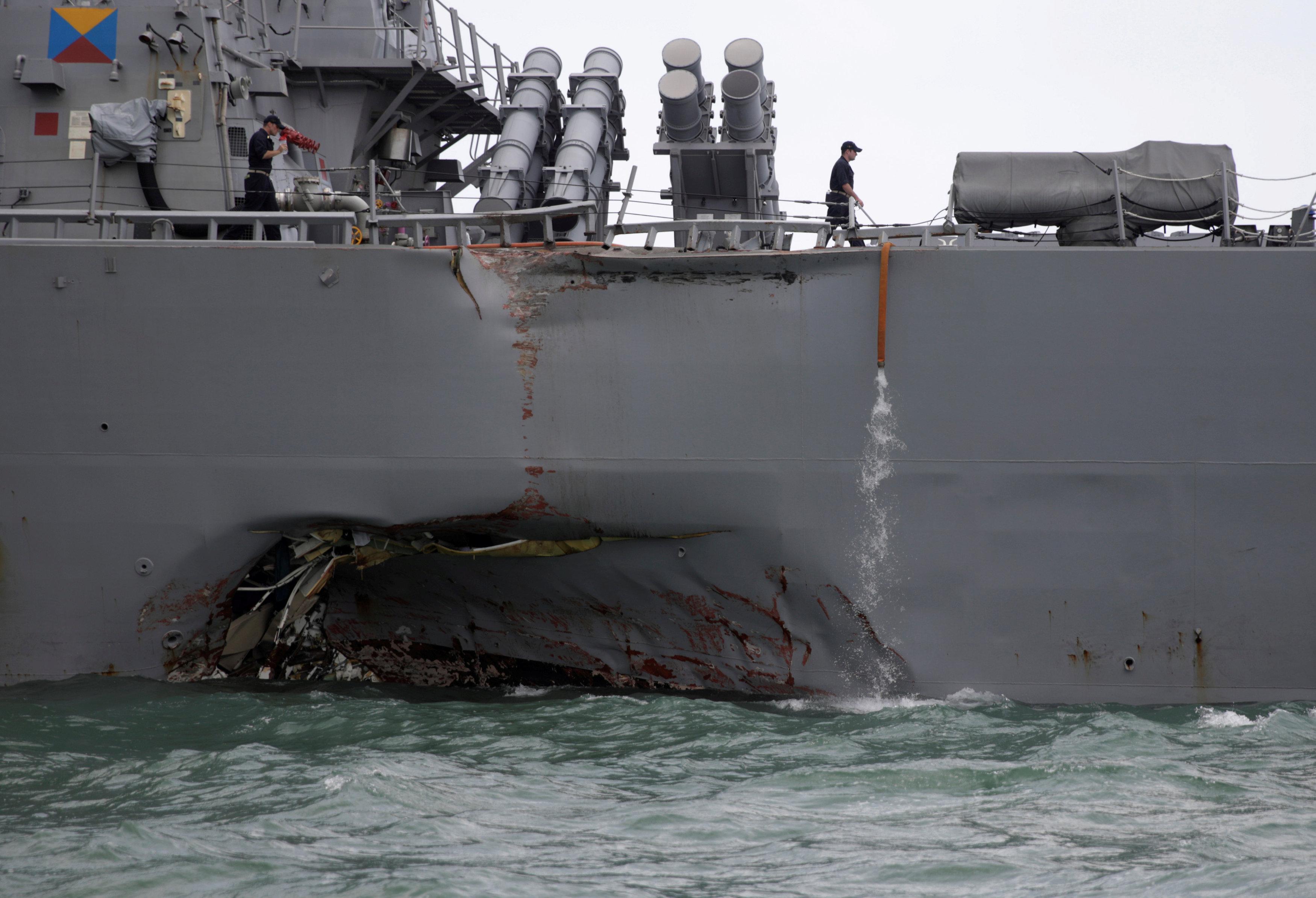 US Navy recovers remains of all sailors missing after USS McCain ...