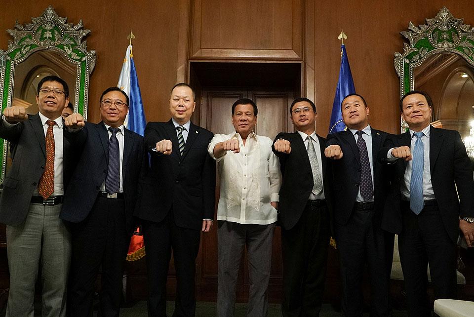 China construction execs pay courtesy call on Duterte | Photos | GMA ...