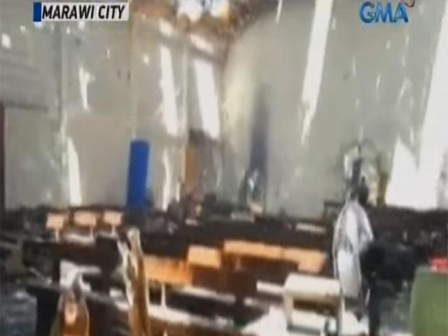 What's left of St. Mary's Cathedral in Marawi | GMA News Online