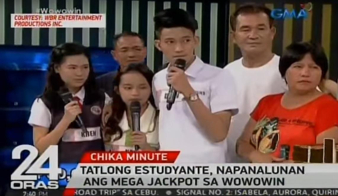 3 estudyante, nasungkit ang mega jackpot sa Wowowin | Balitambayan