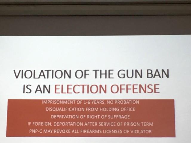 Penalties for violating gun ban for barangay, SK polls | GMA News Online