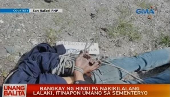 Body of man found dumped inside Bulacan cemetery | GMA News Online