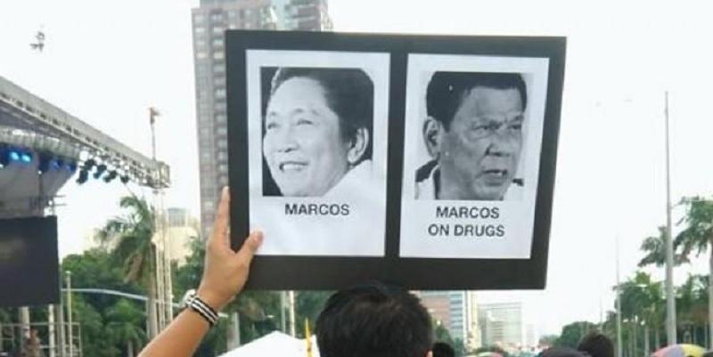 Protesters draw parallels between Marcos, Duterte | GMA News Online