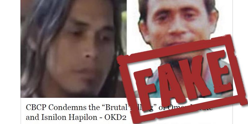 CBCP denies viral fake news that bishops condemned Maute, Hapilon ...