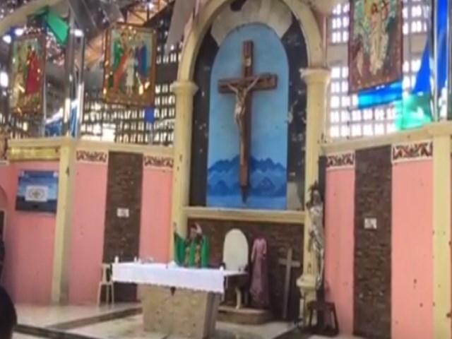Mass held at Marawi cathedral for the first time since siege | GMA News ...