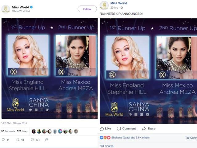 Miss World mixes up 1st and 2nd runners-up in social media posts | GMA ...