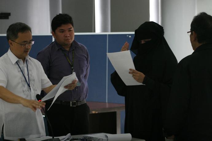 Karen Aisha Hamidon at DOJ prelim trial | Photos | GMA News Online