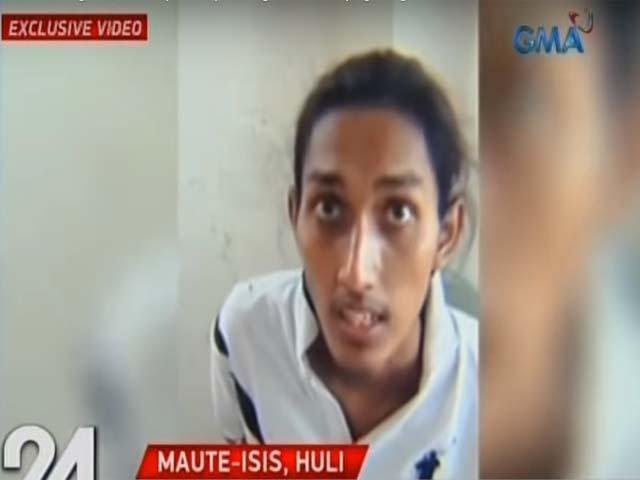 Exclusive video of arrested Indonesian Maute fighter in Marawi | GMA ...