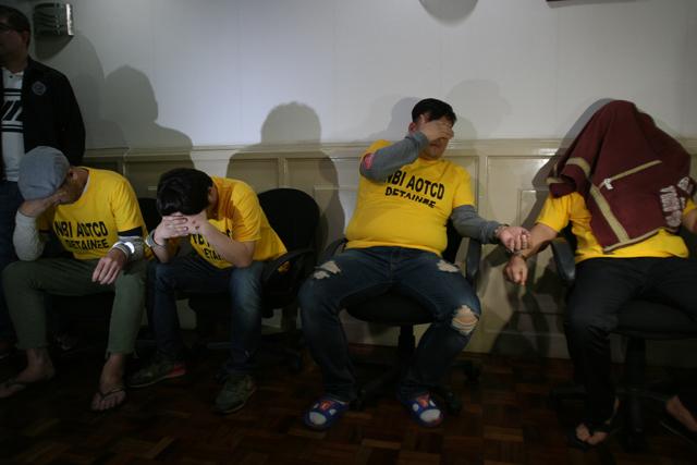 NBI presents to media 4 Koreans in carnapping case | Photos | GMA News ...