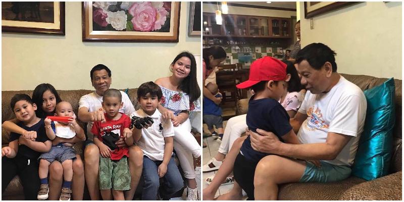 Duterte spends 73rd birthday with grandkids | GMA News Online