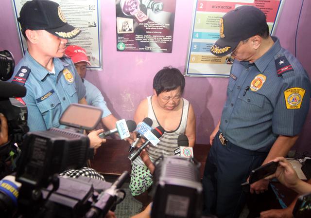 QCPD's Eleazar interrogates detained comedian 'Kuhol' | Photos | GMA ...