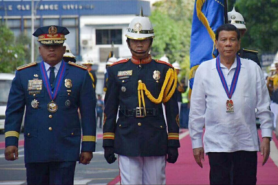 Duterte arrives at Camp Crame for PNP change of command rites | Photos ...