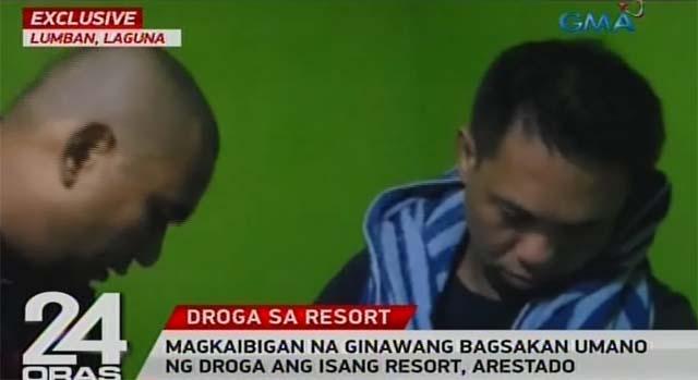 2 arestado matapos gawing bagsakan umano ng droga ang isang resort sa ...