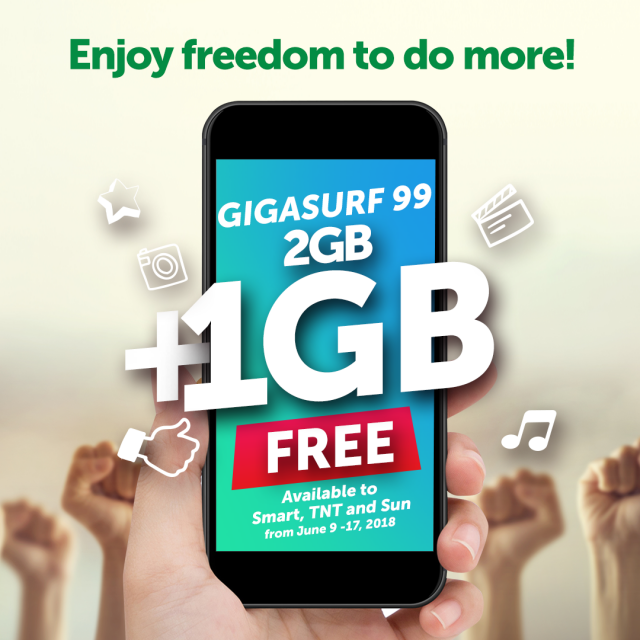 Enjoy freedom to do more with this free 1GB data promo | GMA News Online