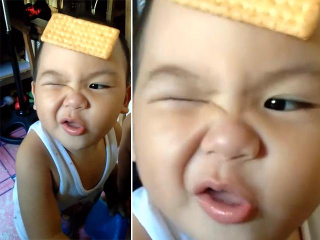 Bibo kid takes on the ‘Biscuit Challenge’! | GMA News Online