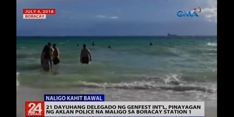 DENR says Europeans dipping in Boracay waters not ‘commercial swimming ...
