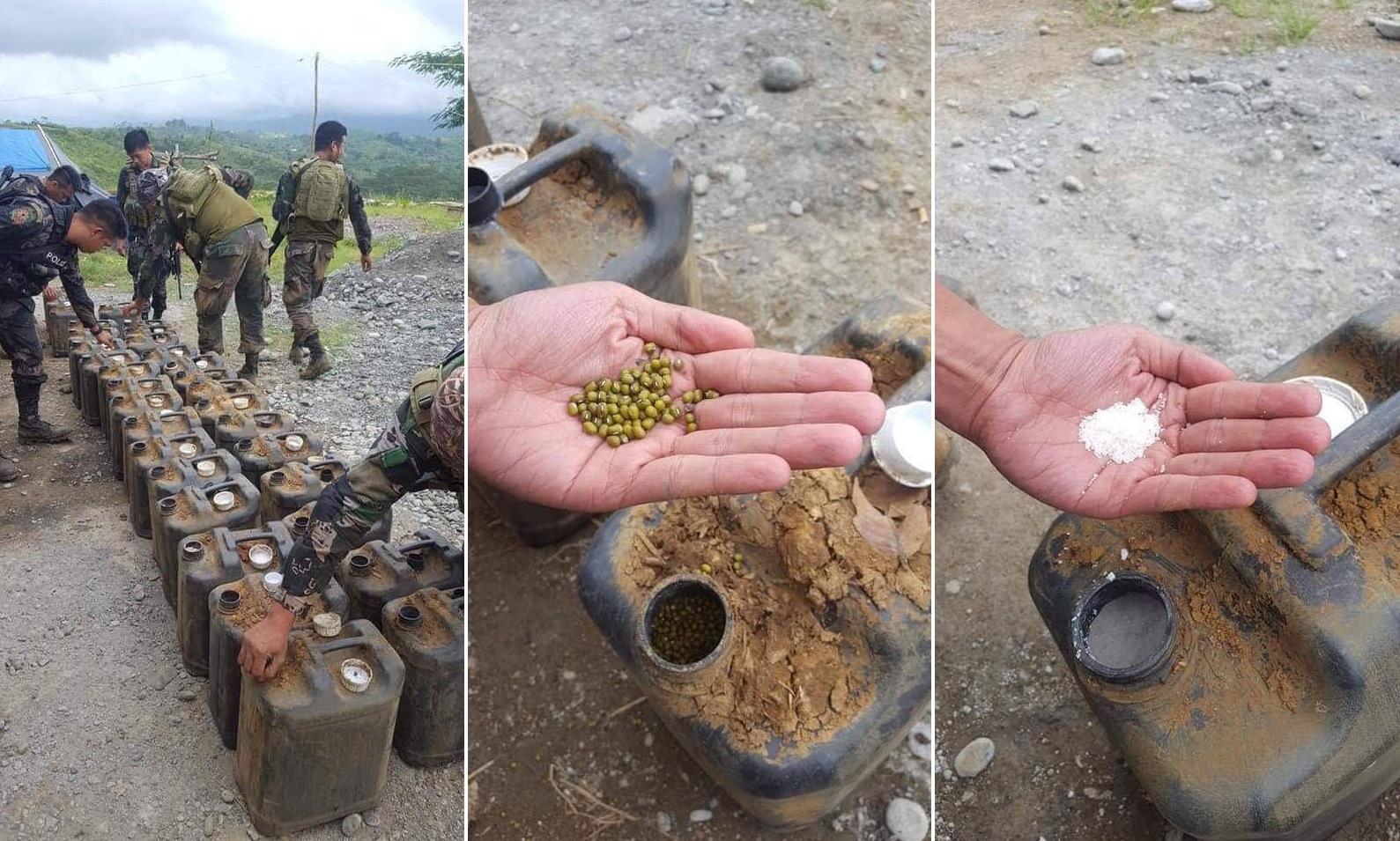 PNP mobile force intercepts NPA food cache in Bukidnon | GMA News Online