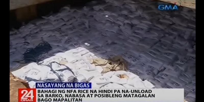 NFA rice yet to be unloaded from ships get wet due to rains | GMA News ...