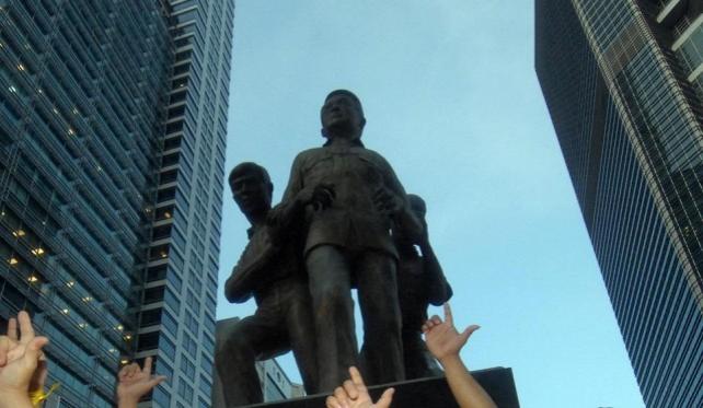 Ninoy Aquino as a freedom fighter in exile