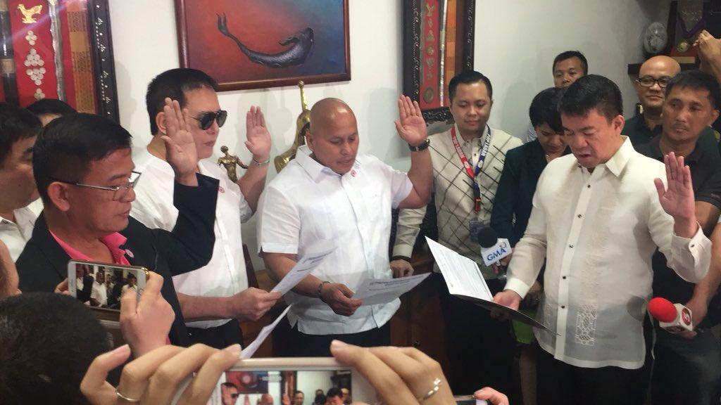 Bato takes PDP-Laban oath ahead of Senate run | GMA News Online