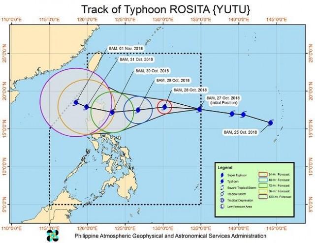 Typhoon Rosita maintains strength but slightly accelerates —PAGASA