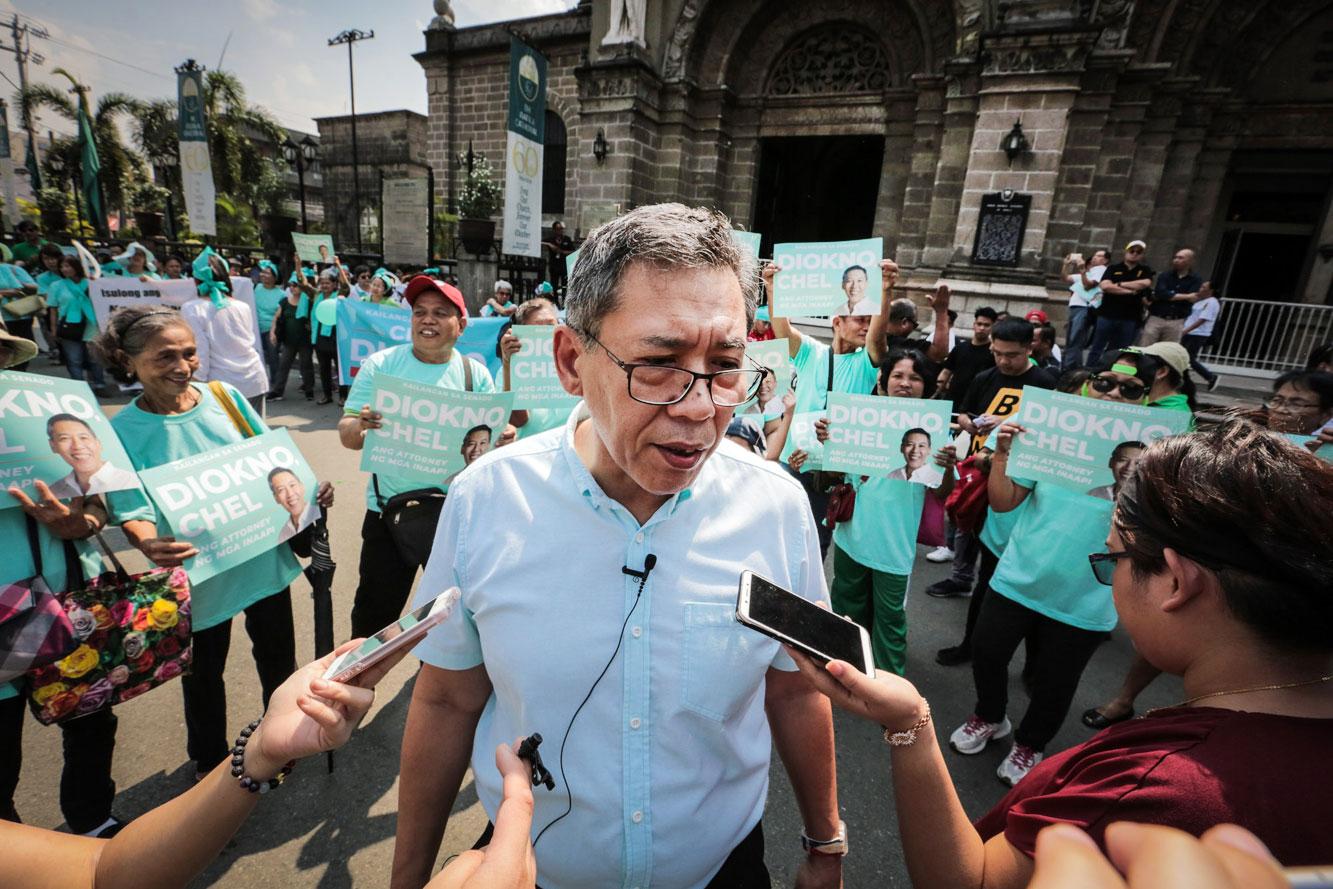 Chel Diokno files COC for senator, vows to fight for justice for poor ...