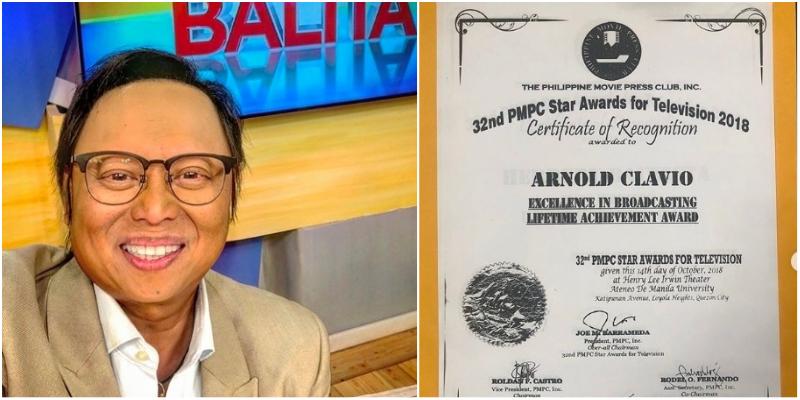 GMA news anchor Arnold Clavio receives Lifetime Achievement Award from ...
