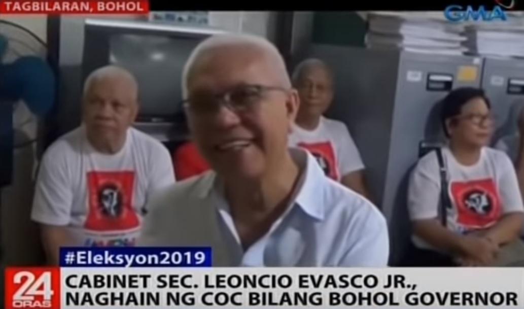 Duterte’s CabSec Evasco files candidacy for Bohol governor | GMA News ...