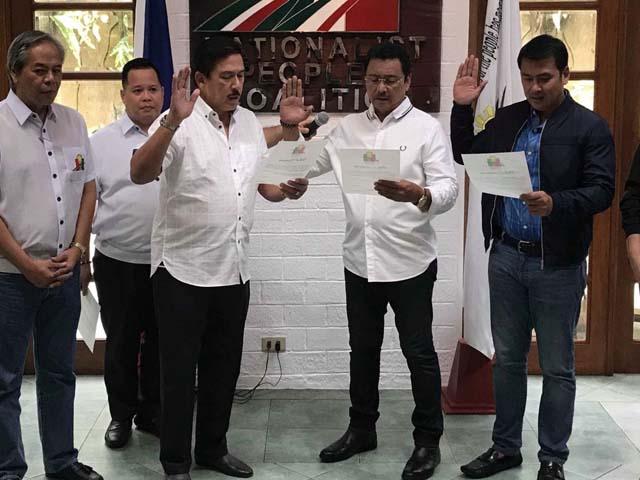 Sotto administers oath to Lito Lapid, son Mark as new NPC members | GMA ...