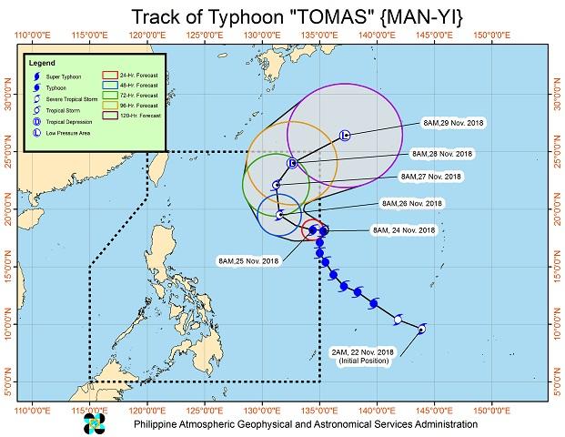 Typhoon Tomas hovers outside the PAR; re-entry still likely | GMA News ...