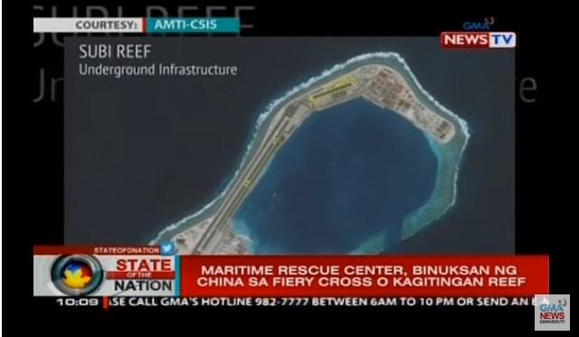 China builds maritime ‘rescue center’ on Kagitingan reef | GMA News Online