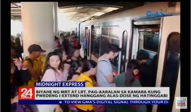 Commuters back proposal to extend MRT, LRT operations until midnight ...