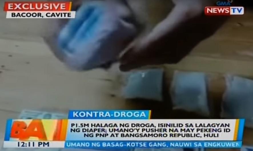 P1.5-M halaga ng shabu itinago sa loob ng plastic bag ng diaper ... P1.5-M halaga ng shabu itinago sa loob ng plastic bag ng diaper ...
