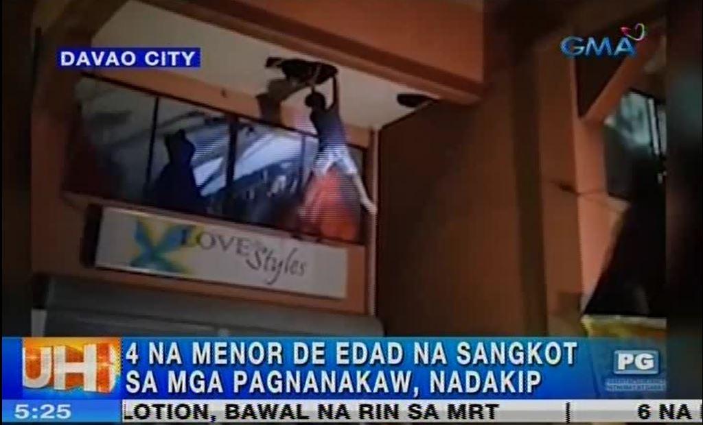 4 minors nabbed for attempted robbery in Davao City | GMA News Online