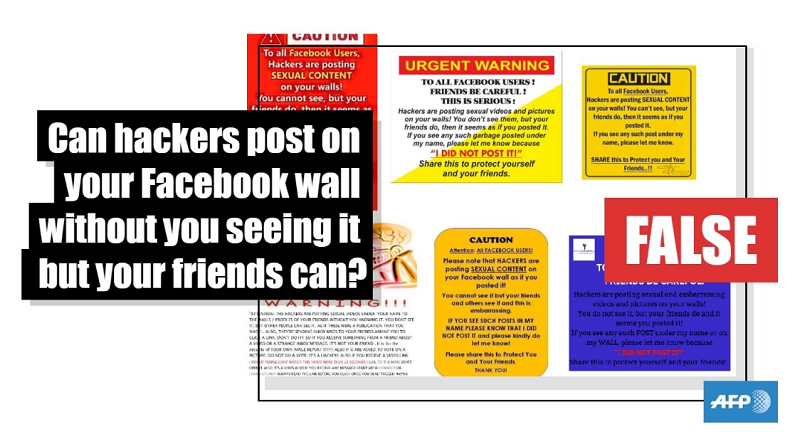 No, hackers cannot post on your Facebook wall without you seeing it ...