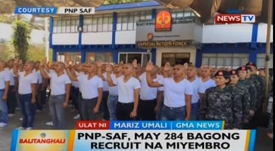 284 new members of PNP-SAF take oath | GMA News Online