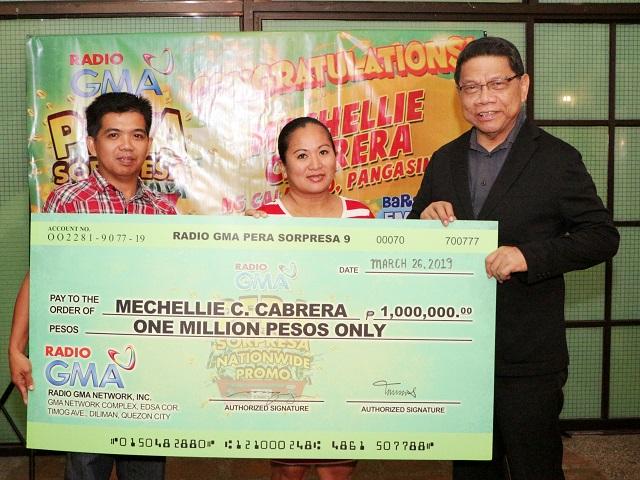 Barangay FM 93.5 Dagupan listener is Radio GMA Pera Sorpresa 9 grand ...