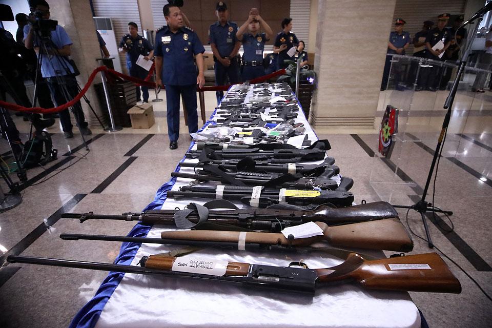 80 firearms seized by Cavite police during poll gun ban | Photos | GMA ...