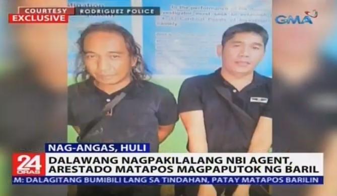 2 fake NBI agents who went on shooting rampage arrested in Rizal | GMA ...