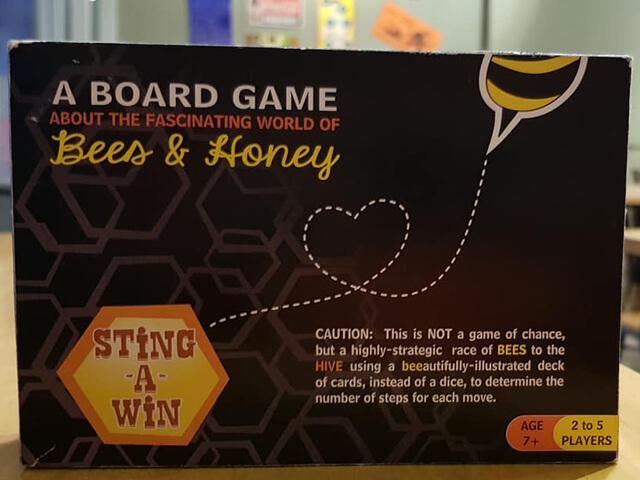 A husband-and-wife team created 'Sting-A-Win,' a board game about bees ...