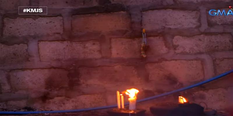 Imahe ng mukha umano ni Hesus, lumitaw mula sa pagsisiga ng basura ...