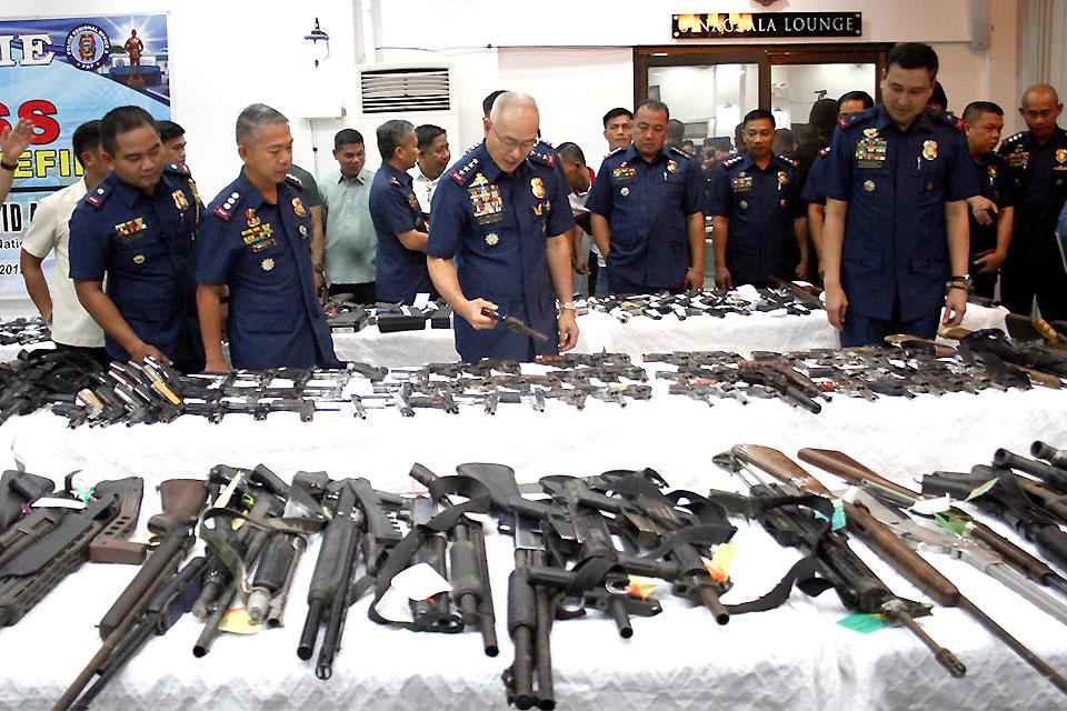 A total of 547 assorted firearms seized by PNP Region III | Photos ...