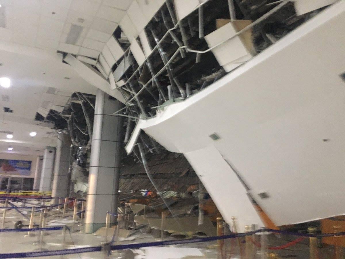 7 hurt as Clark Airport ceiling collapses due to Luzon earthquake | GMA ...