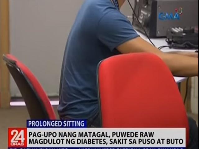 Pag-upo nang matagal, maaaring magdulot daw ng sakit sa puso, buto at ...