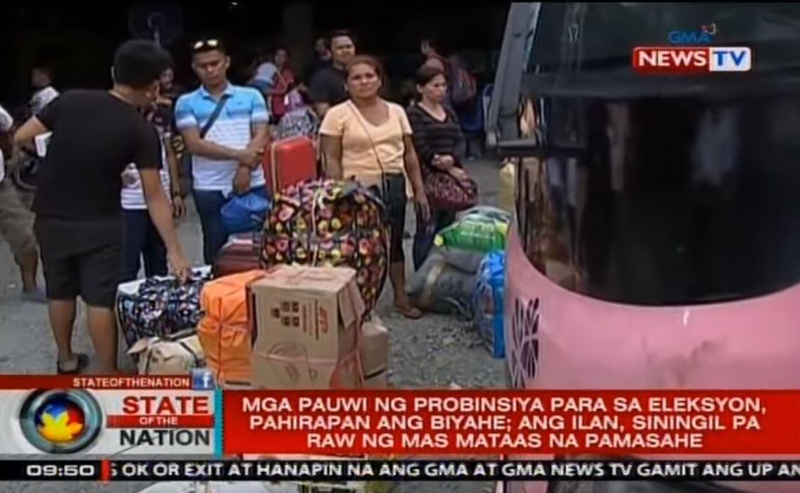 Passengers expected to flock to bus terminals ahead of polls | GMA News ...