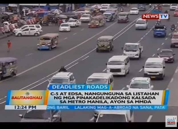 C5 Road, EDSA among Metro Manila's deadliest roads —MMDA | GMA News Online